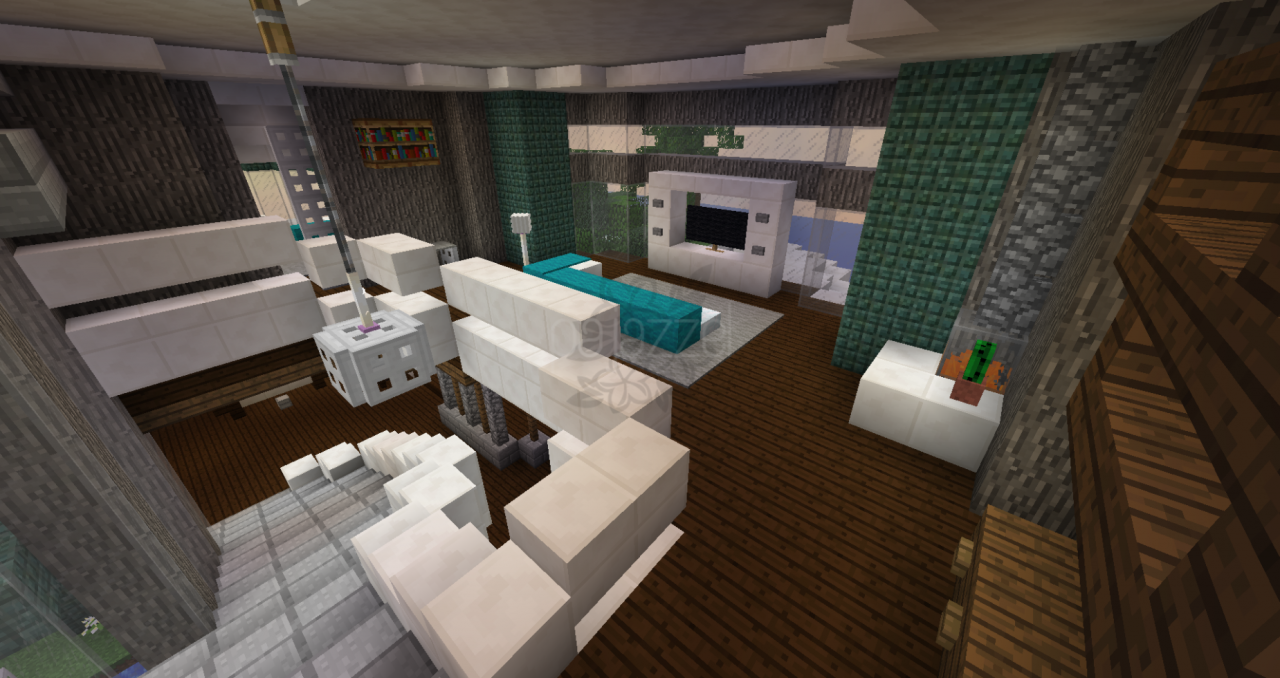 Circular Modern House Minecraft Map