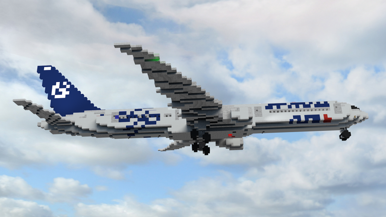 Avteam Boeing 767-400ER Minecraft Map