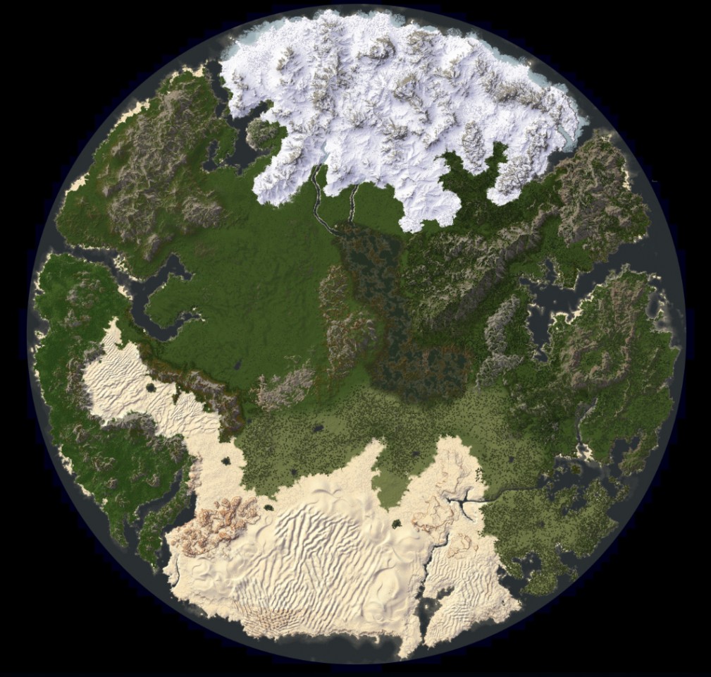 World of the Round Kingdom of Kings Minecraft Map