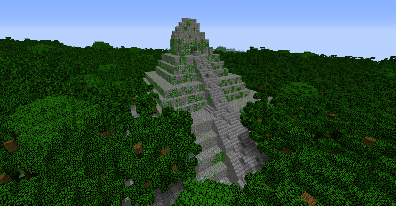 Ancient Mayan style Temple Ruins Minecraft Map