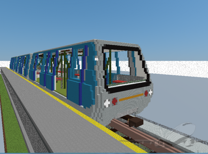 Gatwick shuttle train Minecraft Map