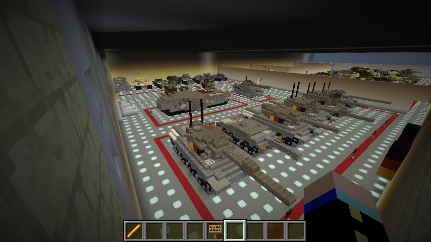 In side my tank museum (So far) Minecraft Map