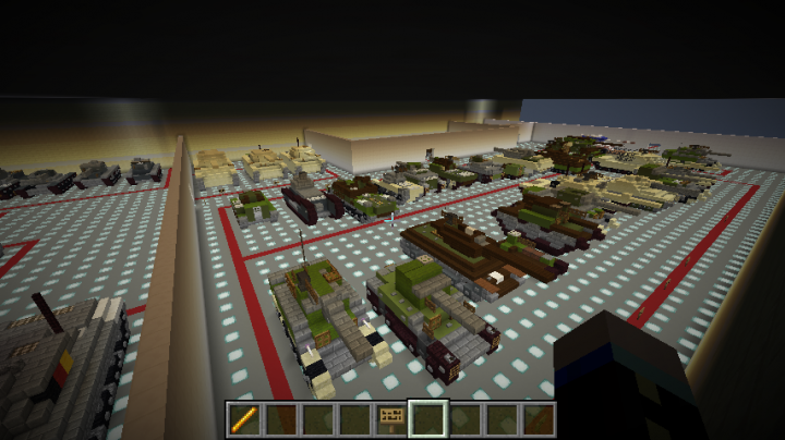 In side my tank museum (So far) Minecraft Map