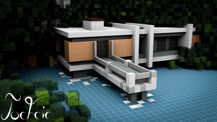 Minecraft Beautiful Waterfall Landscape Minecraft Map