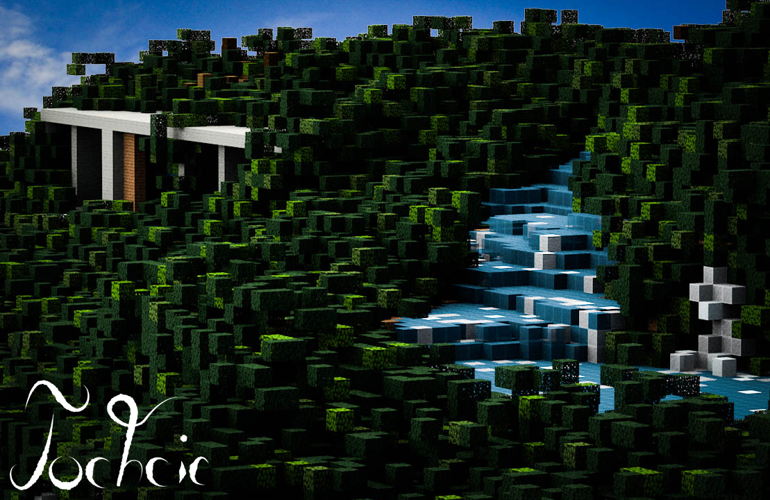 Minecraft Beautiful Waterfall Landscape Minecraft Map