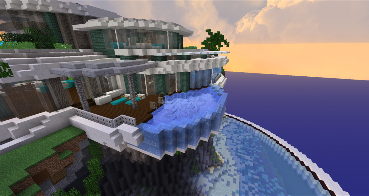 Circular Modern House Minecraft Map