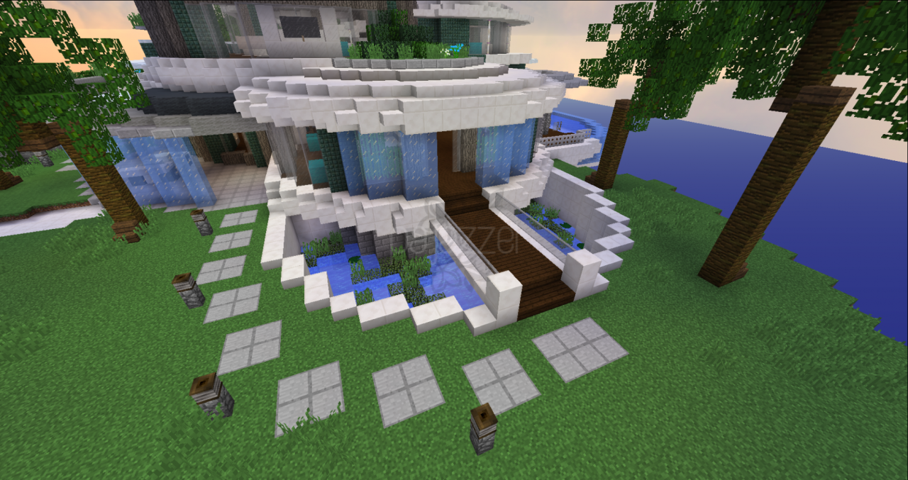 Circular Modern House Minecraft Map