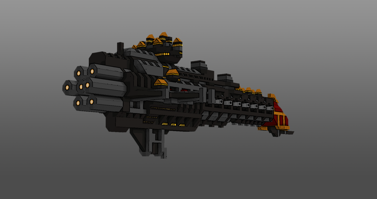 Battlefleet gothic : imperial navy overlord class battlecruiser ...