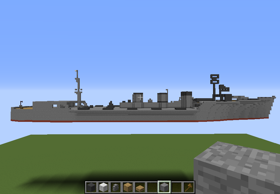 IJN Lightcruiser "Kitakami" Minecraft Map
