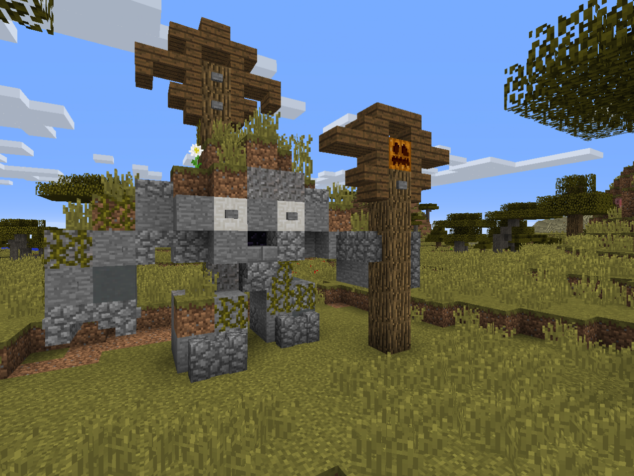 Tiny mountain giant Minecraft Map