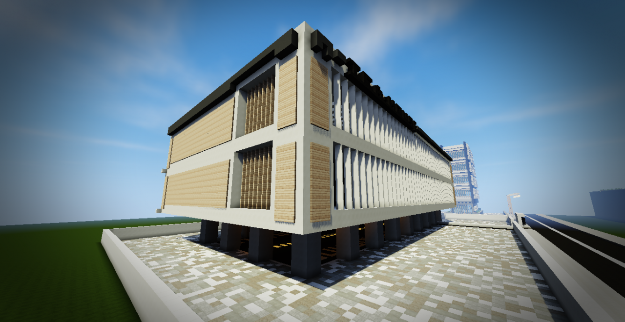 Modern Commercial Center "Tea House" - Luffly Minecraft Map