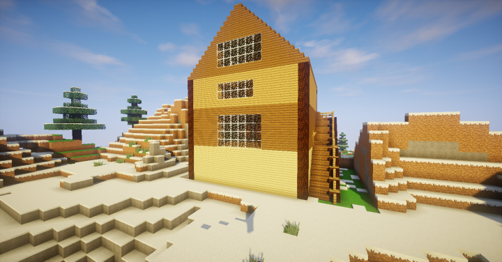 Basic Snowy Cabin Minecraft Map