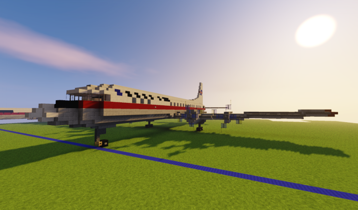 Ilyushin IL-18D Air Koryo Minecraft Map