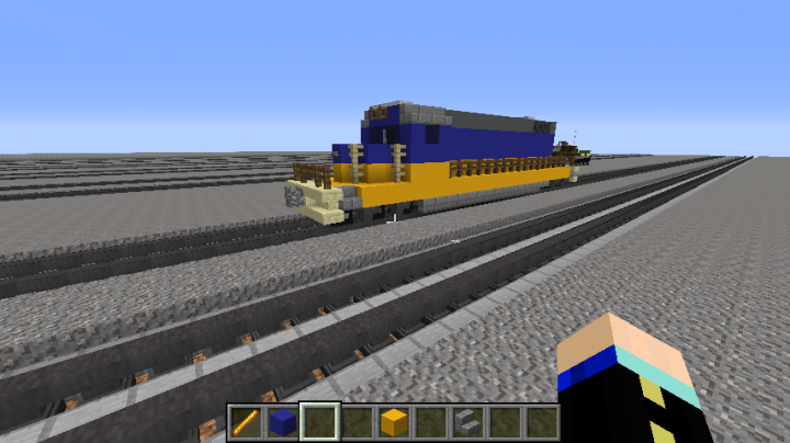 my first attempt to make a train Minecraft Map