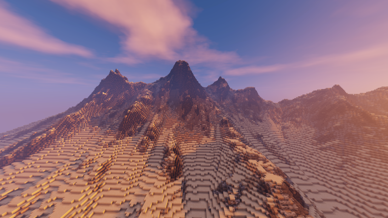 Υυmmγ' - Desert Mountains and Oasis - 1k*1k Minecraft Map