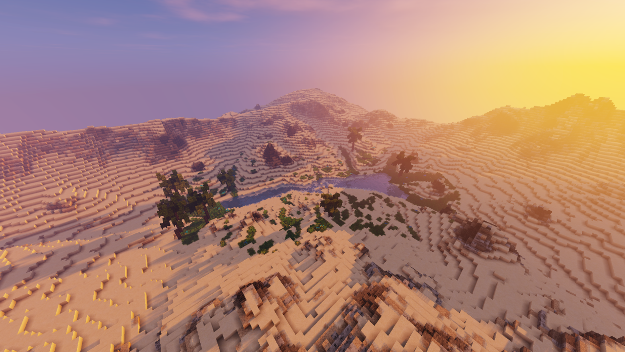 Υυmmγ' - Desert Mountains and Oasis - 1k*1k Minecraft Map