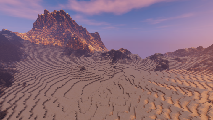 Υυmmγ' - Desert Mountains and Oasis - 1k*1k Minecraft Map