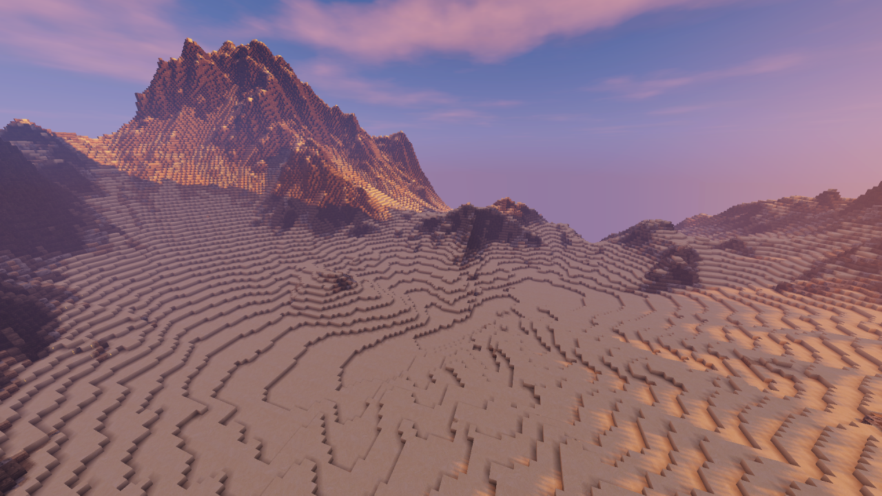 Υυmmγ' - Desert Mountains and Oasis - 1k*1k Minecraft Map