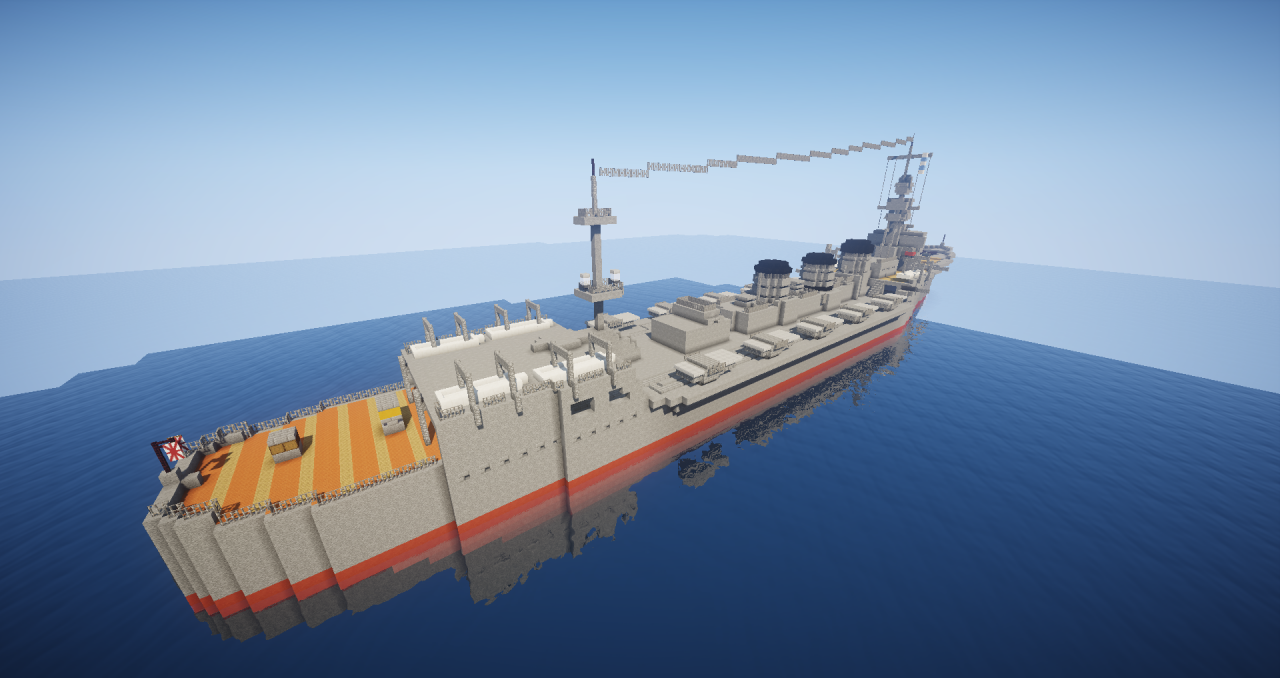 IJN Lightcruiser "Kitakami" Minecraft Map