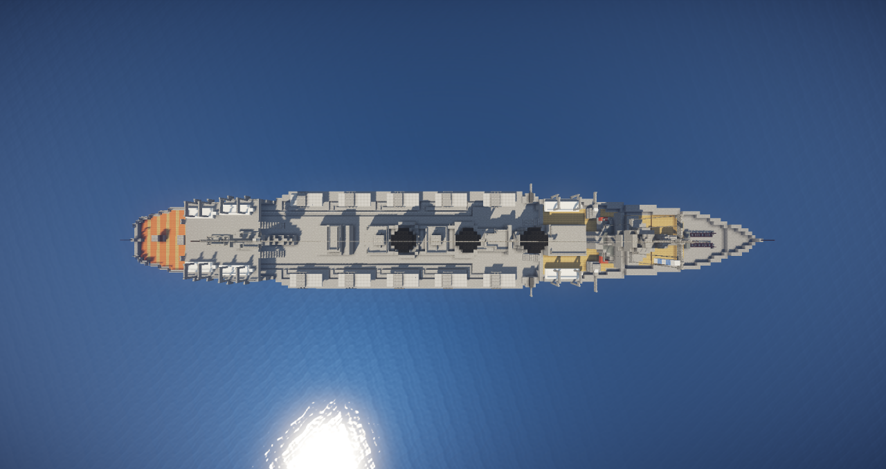 IJN Lightcruiser "Kitakami" Minecraft Map