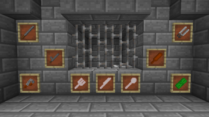 Prison Items Resource Pack Ver. 1.1 Minecraft Texture Pack