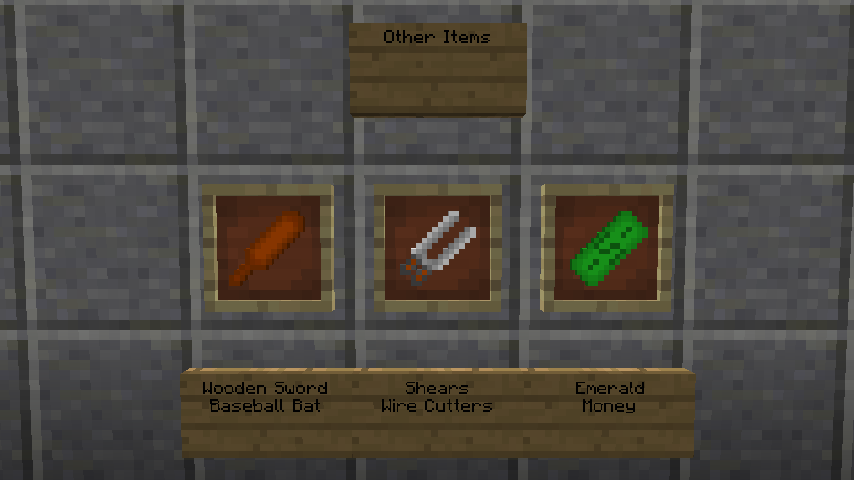 Prison Items Resource Pack Ver. 1.1 Minecraft Texture Pack