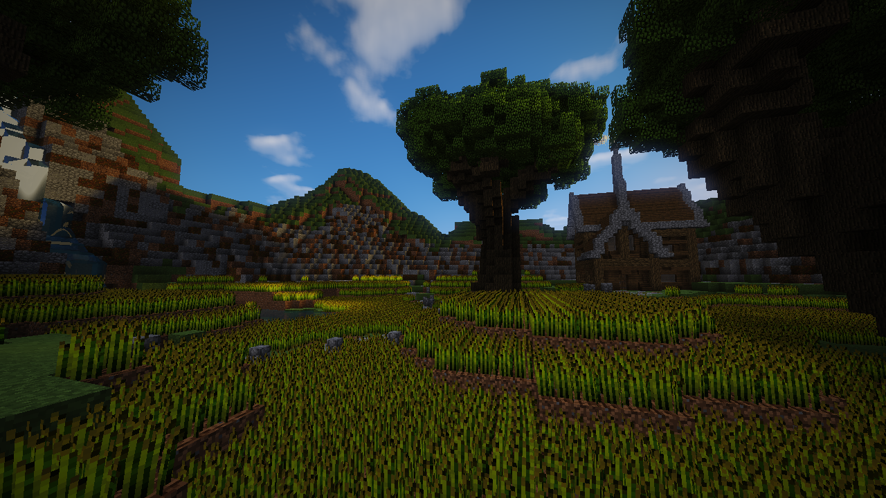 Valley with fields Minecraft Map