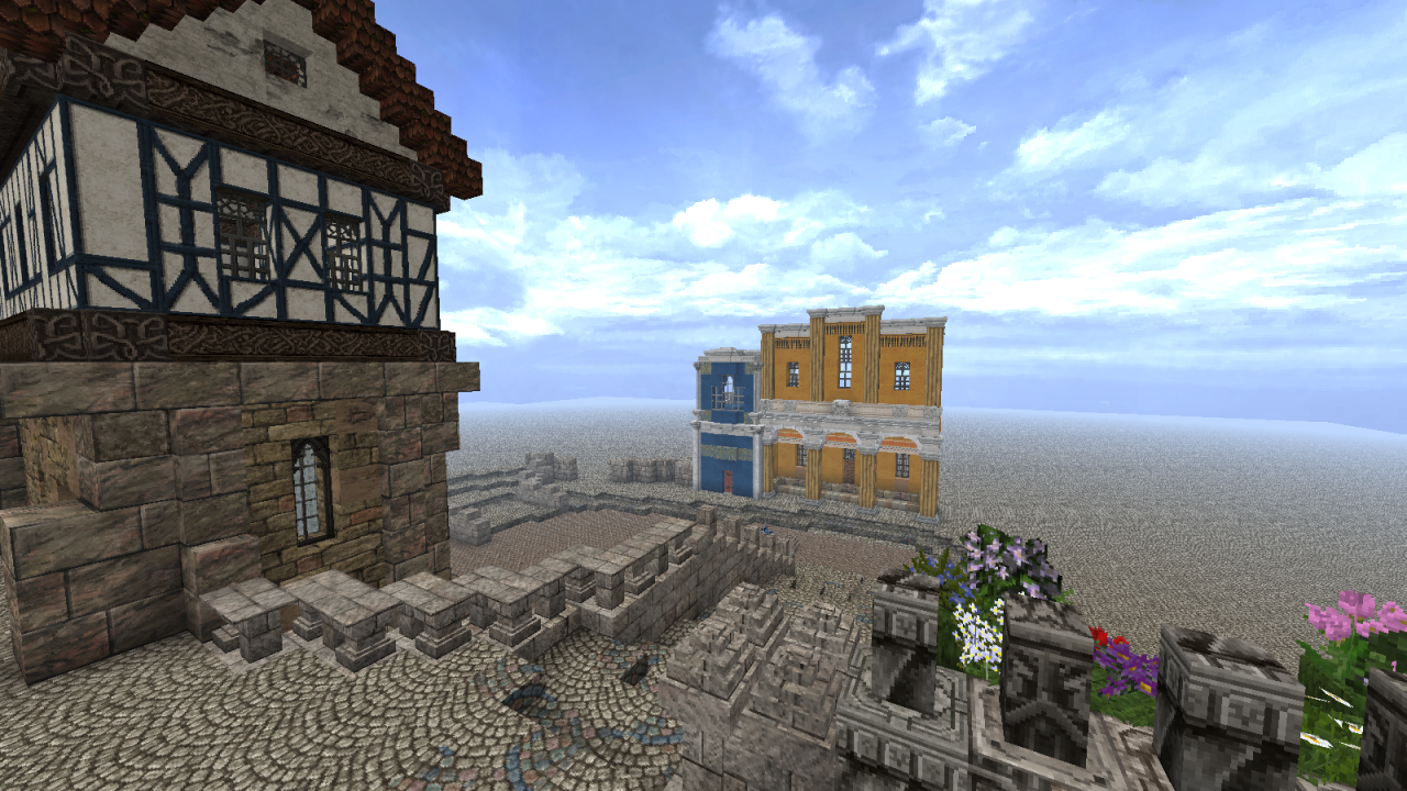 Fleurlys - A city inspired by Beauclair from The Witcher Minecraft Map