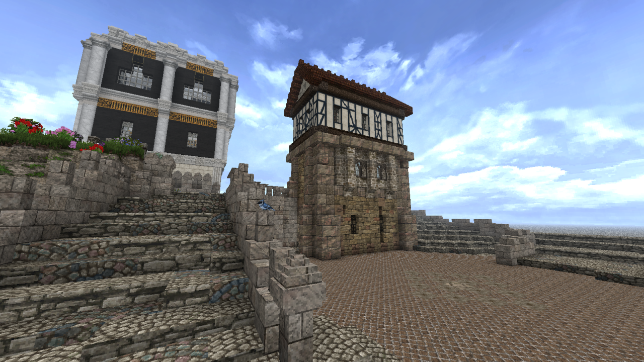 Fleurlys - A city inspired by Beauclair from The Witcher Minecraft Map