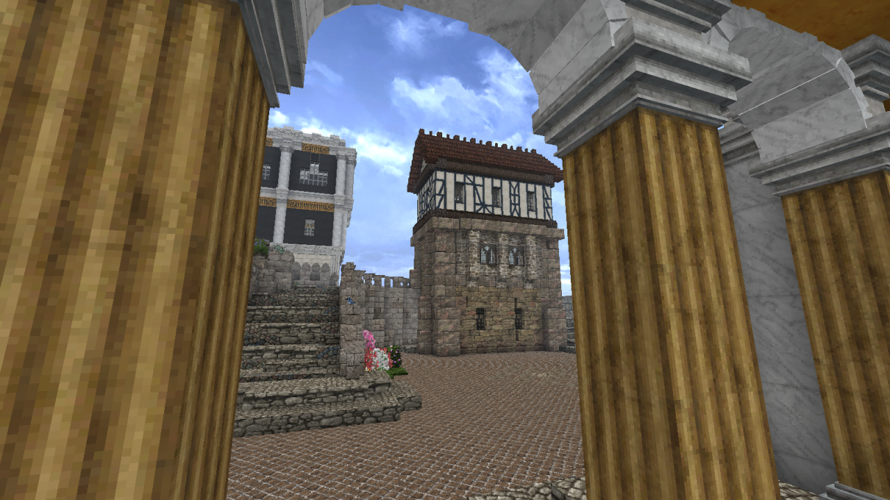Fleurlys - A city inspired by Beauclair from The Witcher Minecraft Map