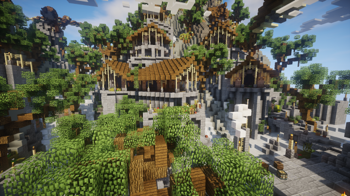 Themethyr - An elven village Minecraft Map