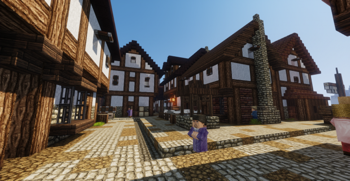 Medieval Castle and Town Minecraft Map