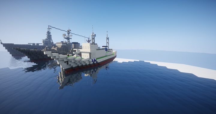 Three ships "Kitakami" Minecraft Map