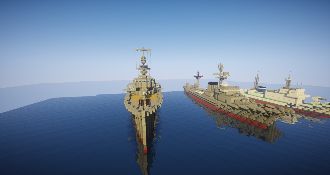 Three ships "Kitakami" Minecraft Map