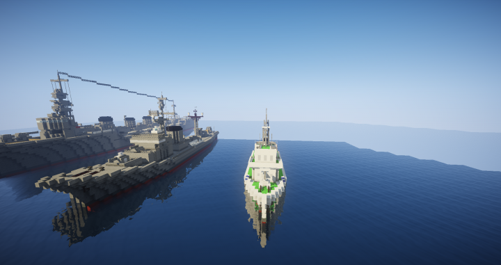 Three ships "Kitakami" Minecraft Map