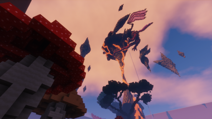 Fantasy Dragon in a Mushroomland [Letsbuild.net] Minecraft Map