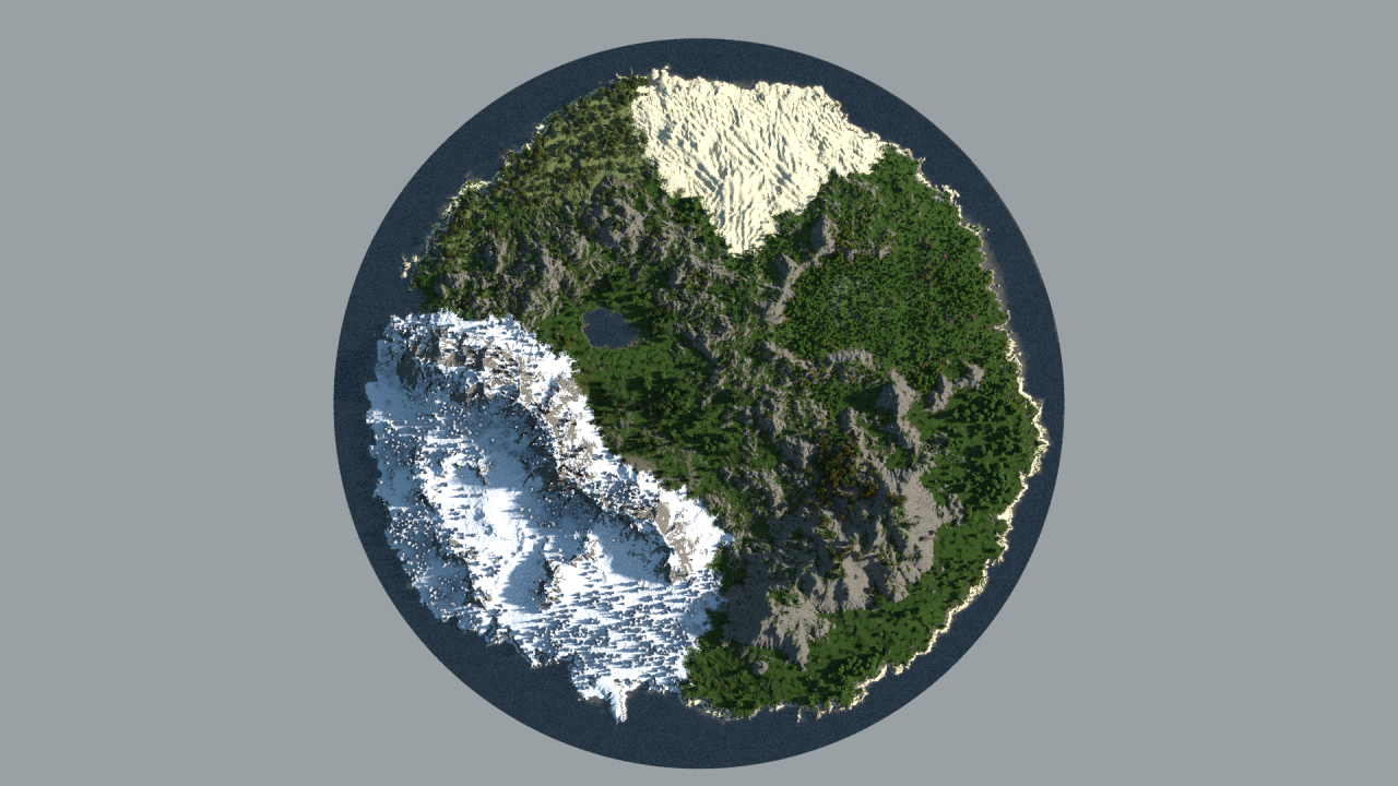 The World for Survival [Download] 2000x2000 - WorldPainter Minecraft Map