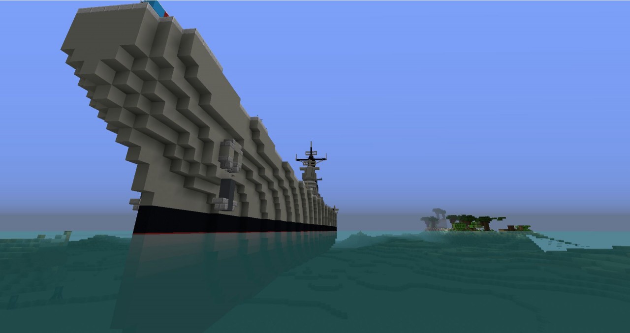 USS Iowa (BB-61) Battleship Minecraft Map