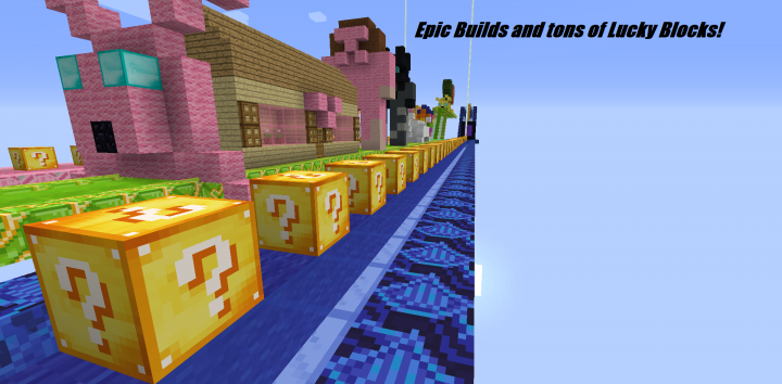 PopularMMOs Pat and Jen Lucky Block Race! Minecraft Map