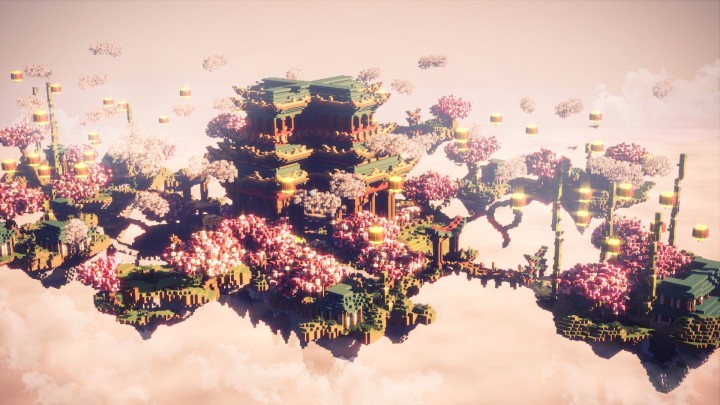 Xinzang - a oriental spawn Minecraft Map