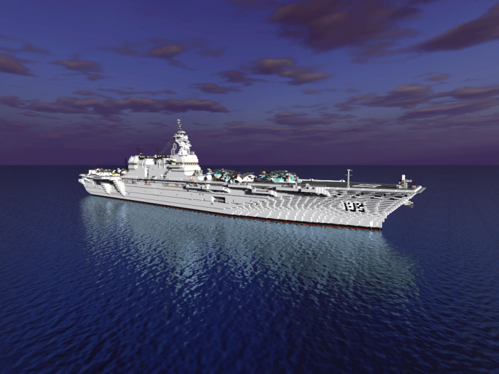Izumo-class helicopter destroyer 22DDH Minecraft Map