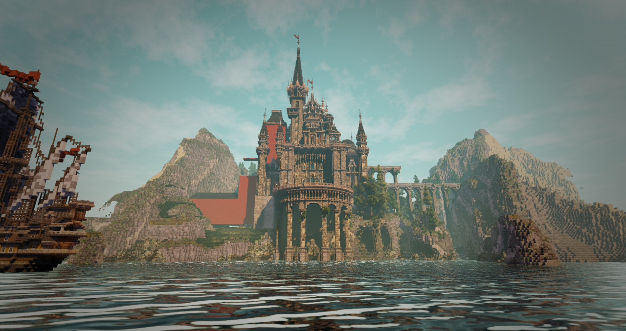 Seaside castle Minecraft Map