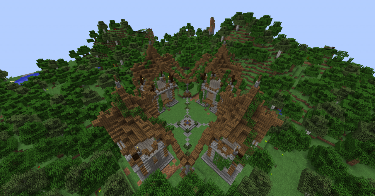 Small survival spawn Minecraft Map
