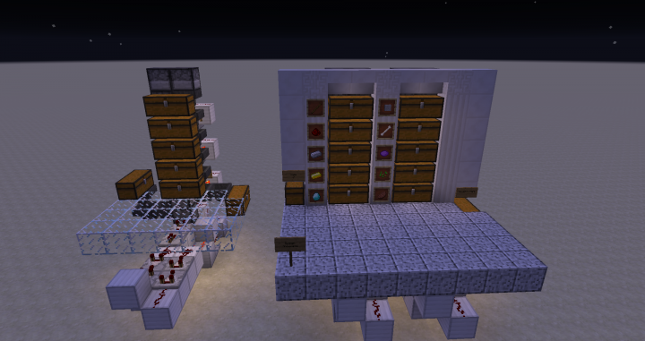 Modular Multi-Item Sorting System v1 Minecraft Map