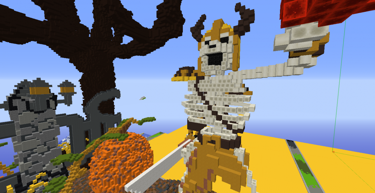 Wizard vs Skeleton Organic Minecraft Map