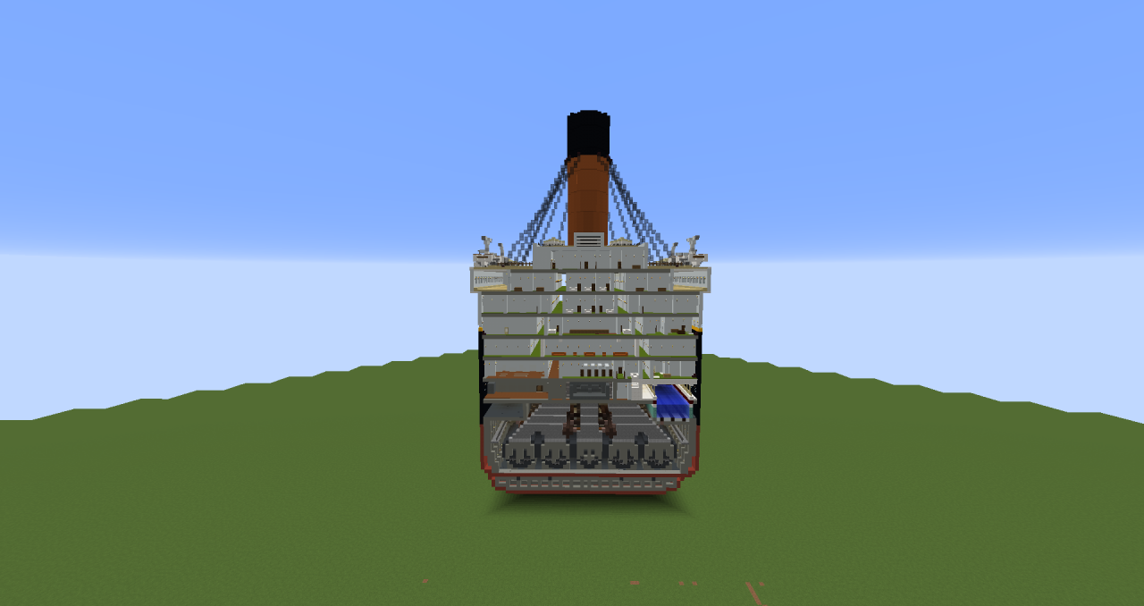 2:1 Scale RMS Titanic. update #3. over 900,000 blocks! Minecraft Map