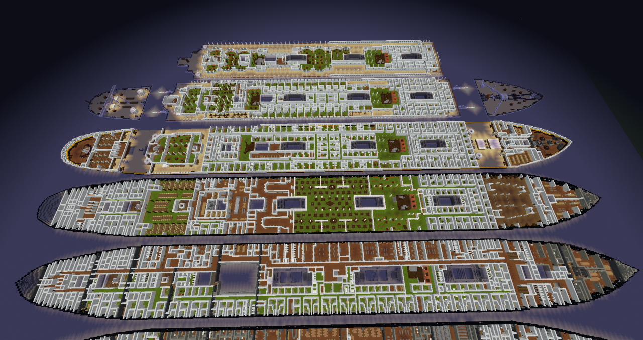 2:1 Scale RMS Titanic. update #3. over 900,000 blocks! Minecraft Map
