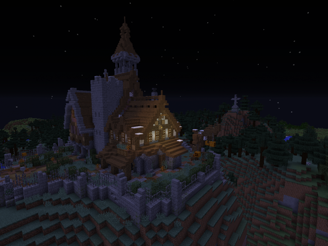 Haunted Manor / Medieval Villa 1.12.x Minecraft Map