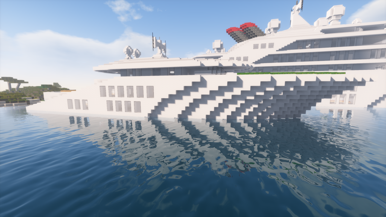3 Yachts (~40m, ~170m, 230m) Minecraft Map