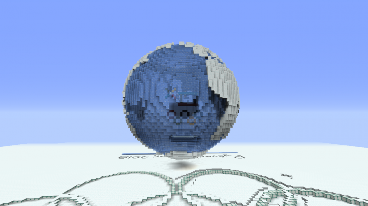 PyeongChang 2018 Winter Olympic Globe (made out of snow) Minecraft Map